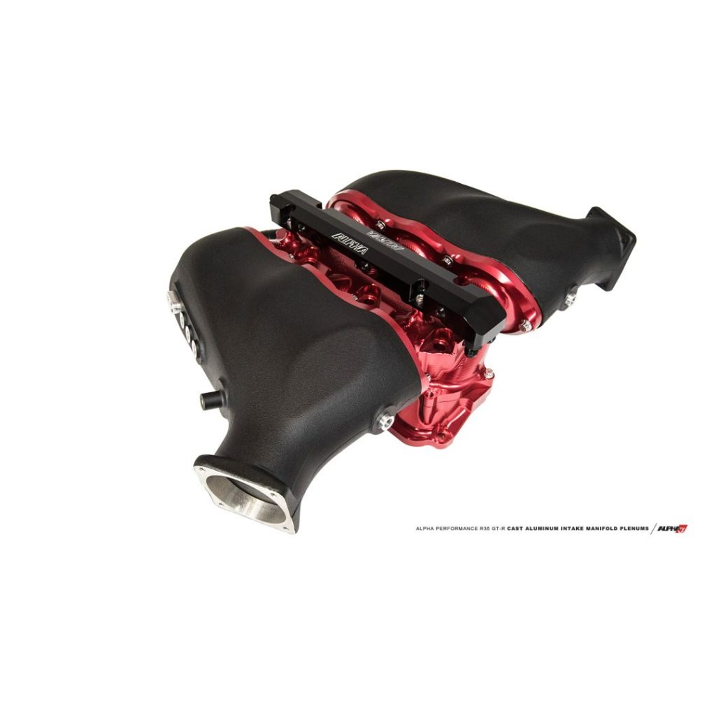 AMS PERFORMANCE R35 GT-R INTAKE MANIFOLD WITH CAST ALUMINUM PLENUMS ...