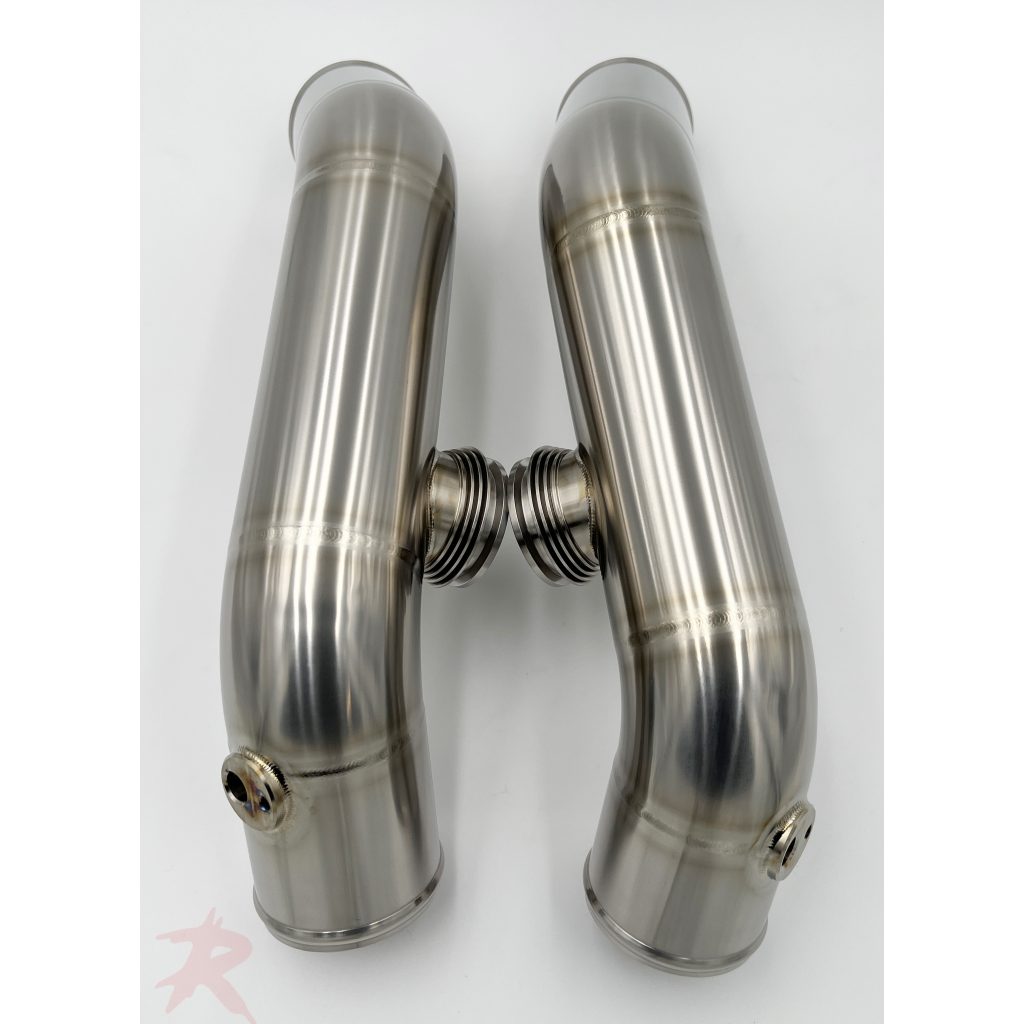 Rampage "Big Intake" Titanium Upper Charge Pipes- R35 GT-R - Rampage