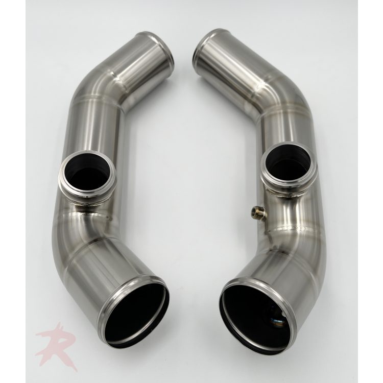 Rampage "Big Intake" Titanium Upper Charge Pipes- R35 GT-R - Rampage
