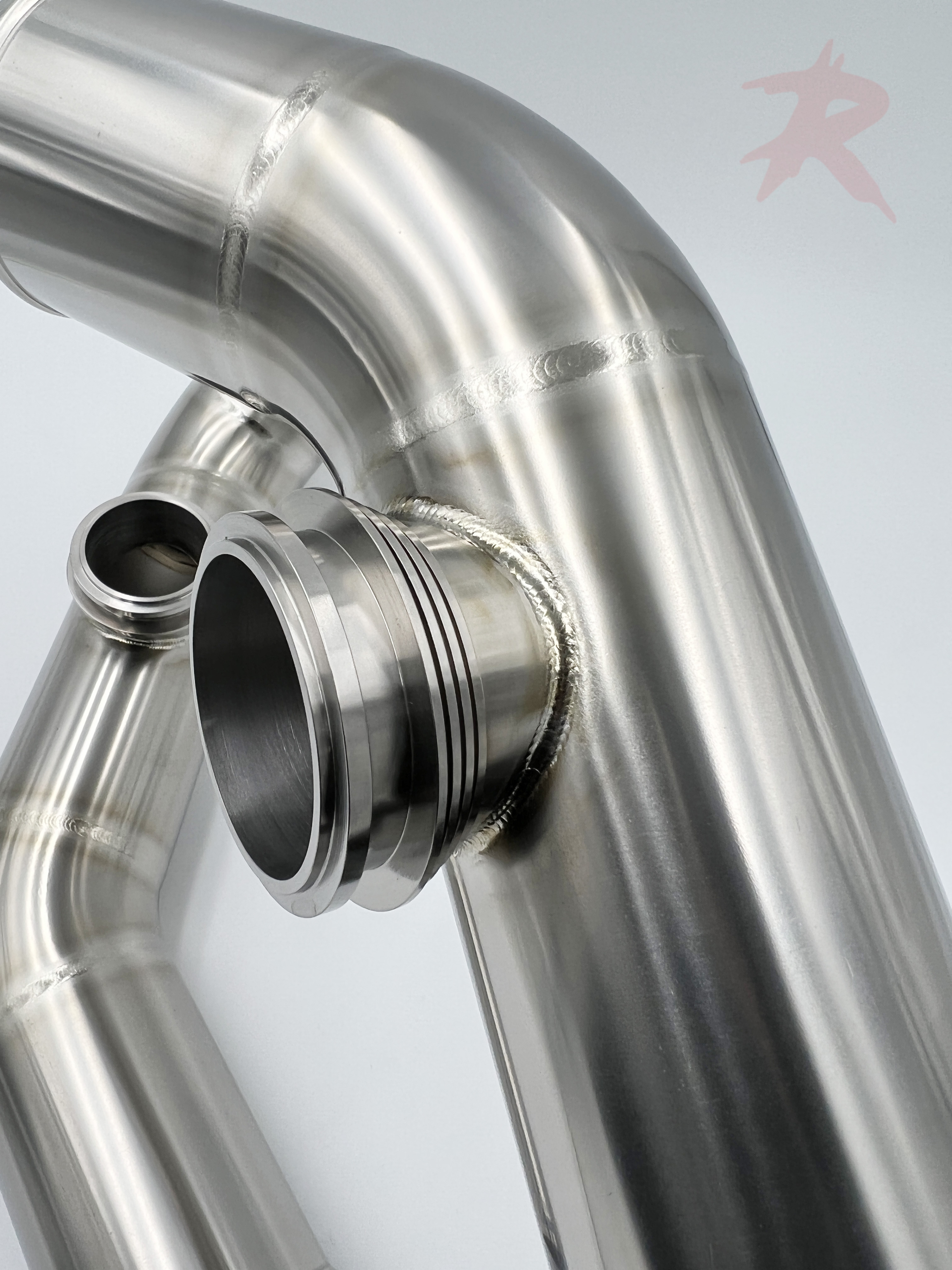 Rampage "Big Intake" Titanium Upper Charge Pipes- R35 GT-R - Rampage