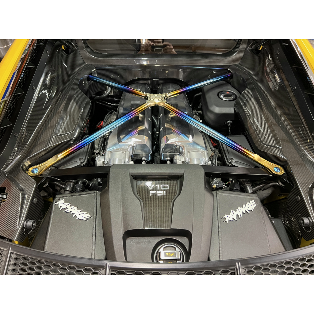 Rampage Billet Titanium X-Brace - R8/Huracan - Rampage